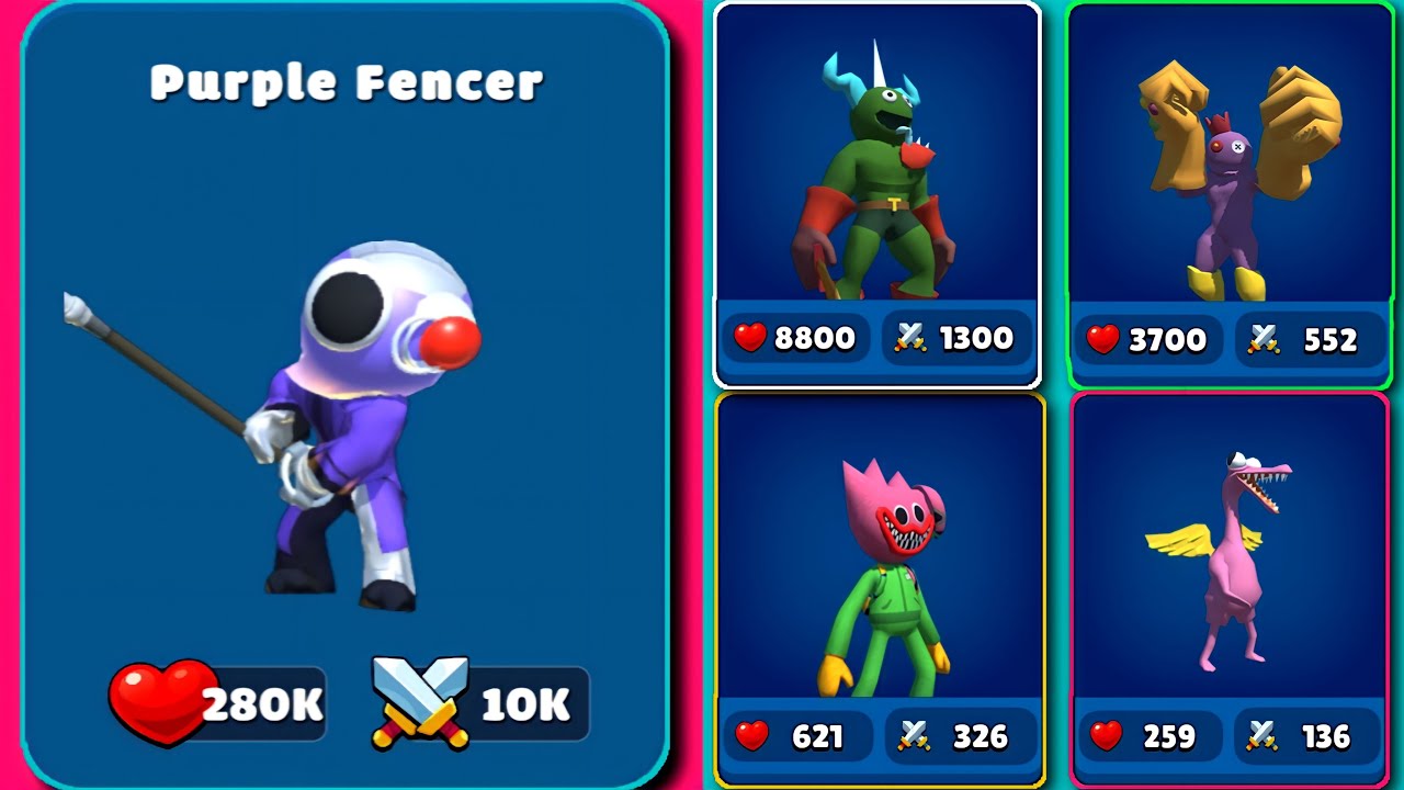 Merge Rainbow Friend 100 Doors X Merge Rainbow: 3D Run Gameplay Part 1 ...