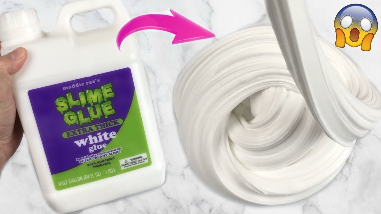 MAKING INFLATABLE CEREAL MILK SLIME With MADDIE RAE'S SLIME GLUE - YouTube