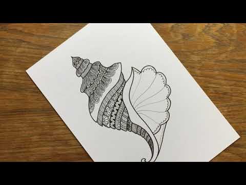 Sea Shell Mandala | Shankh Mandala | Mandala for beginners step by step ...