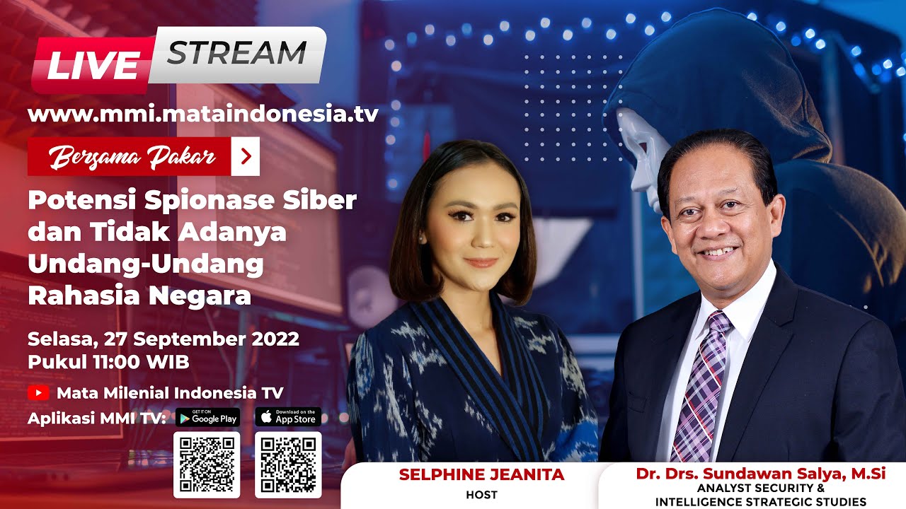 🔴LIVE STREAMING | POTENSI SPIONASE SIBER DAN TIDAK ADANYA UU RAHASIA NEGARA - YouTube
