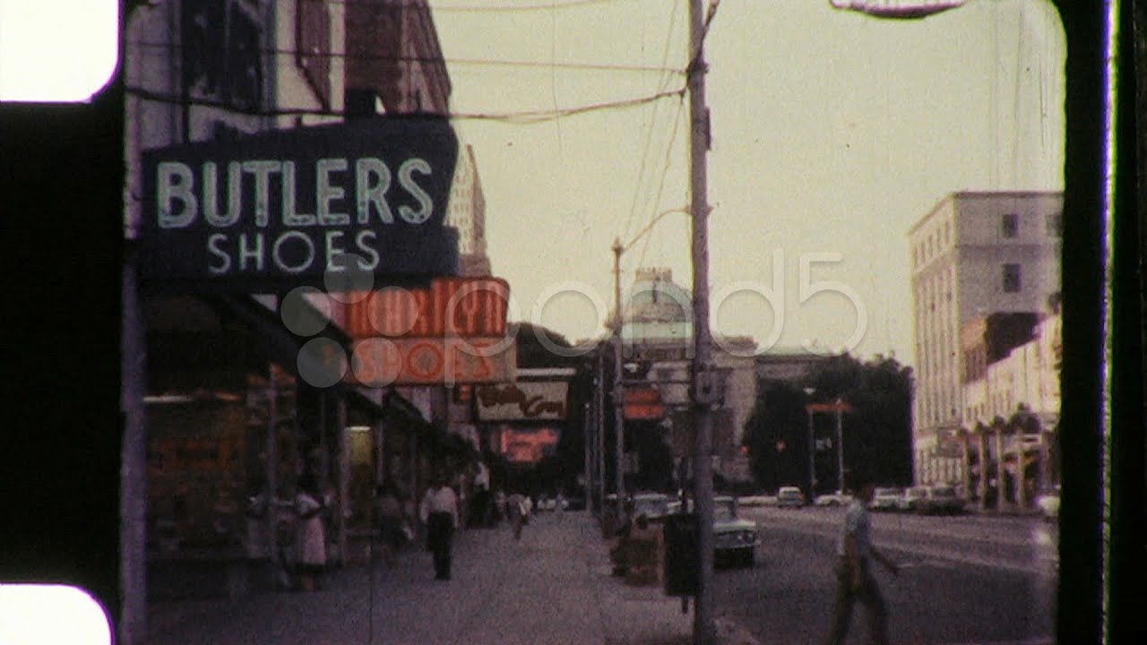 Small Town Street Scene Raleigh 1960S (Vintage Film Retro Home Movie ...