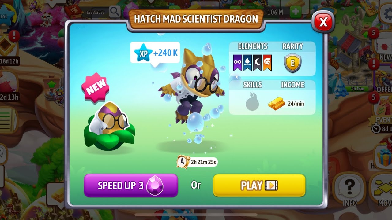 Mad Scientist Dragon #dragoncity #gaming - YouTube