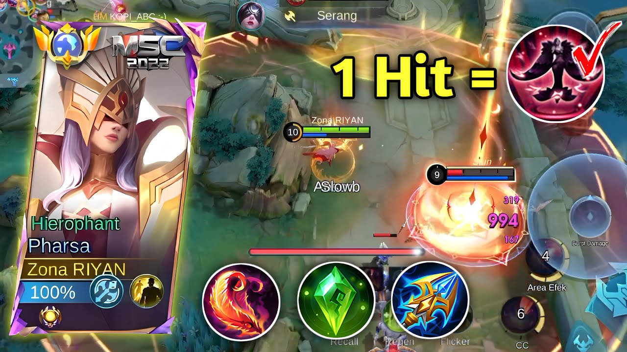 THIS IS ONE HIT ITEM FOR PHARSA?? || BEST BUILD PHARSA MAKE ENEMY CRY ...