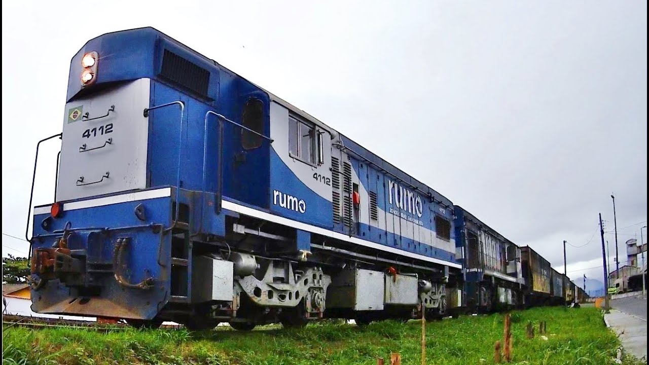 Locomotivas EMD G12 da RUMO Manobrando Trem no Patio do KM 5 (Dom Pedro ...