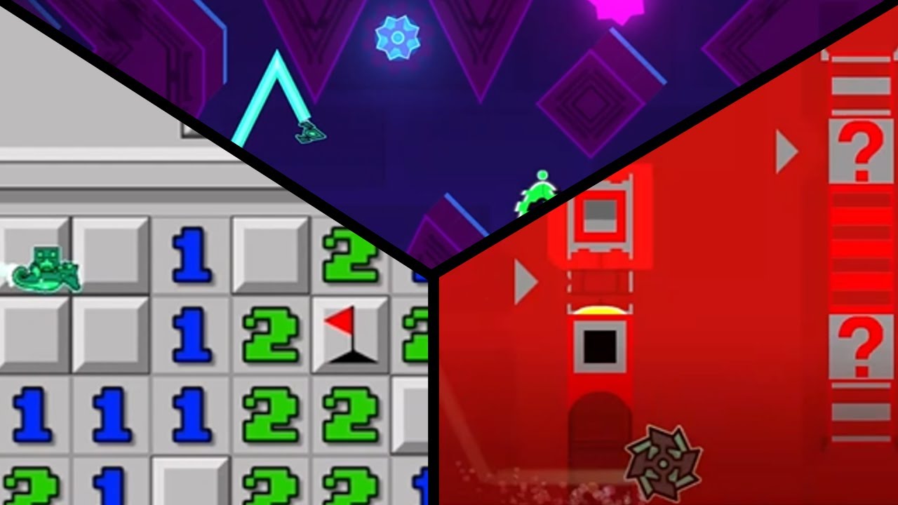 {GD} 3 Demons in One Sitting (Puzzle trials, BIG FLOPPA, Mario Judas ...