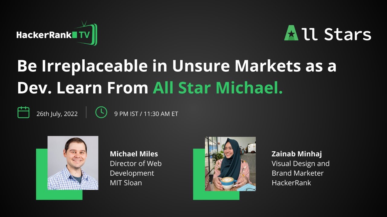 Be Irreplaceable in Unsure Markets as a Dev. Learn From All Star ...