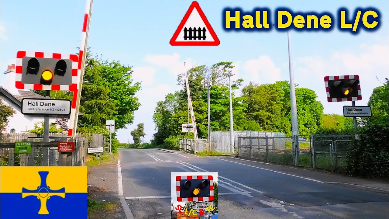 Hall Dene Level Crossing, County Durham - YouTube