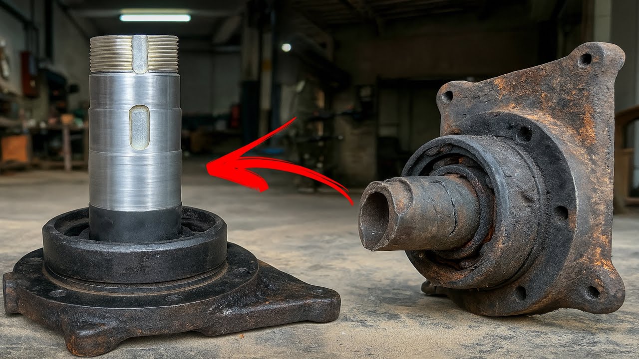 How to Repair a Damaged Rear Axle Assembly | Full Disassembly, Welding ...