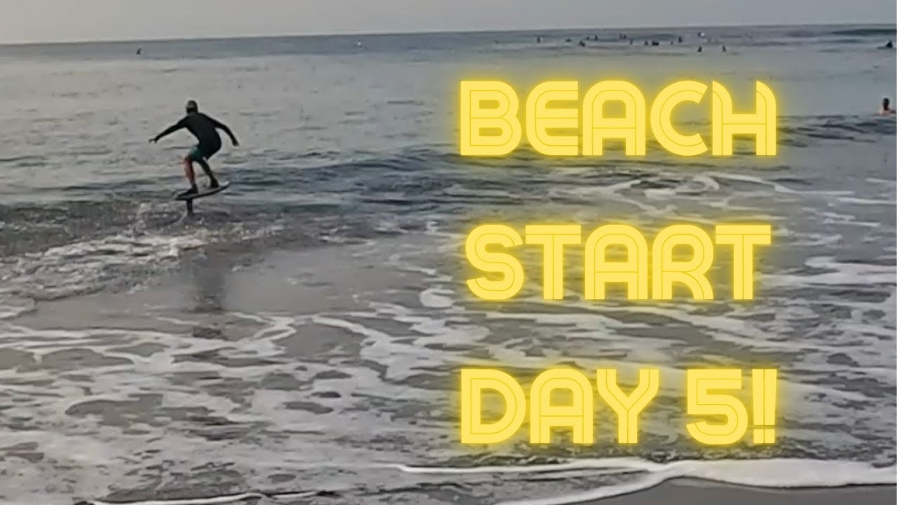 Learning How to Beach Start: Day 5 - YouTube