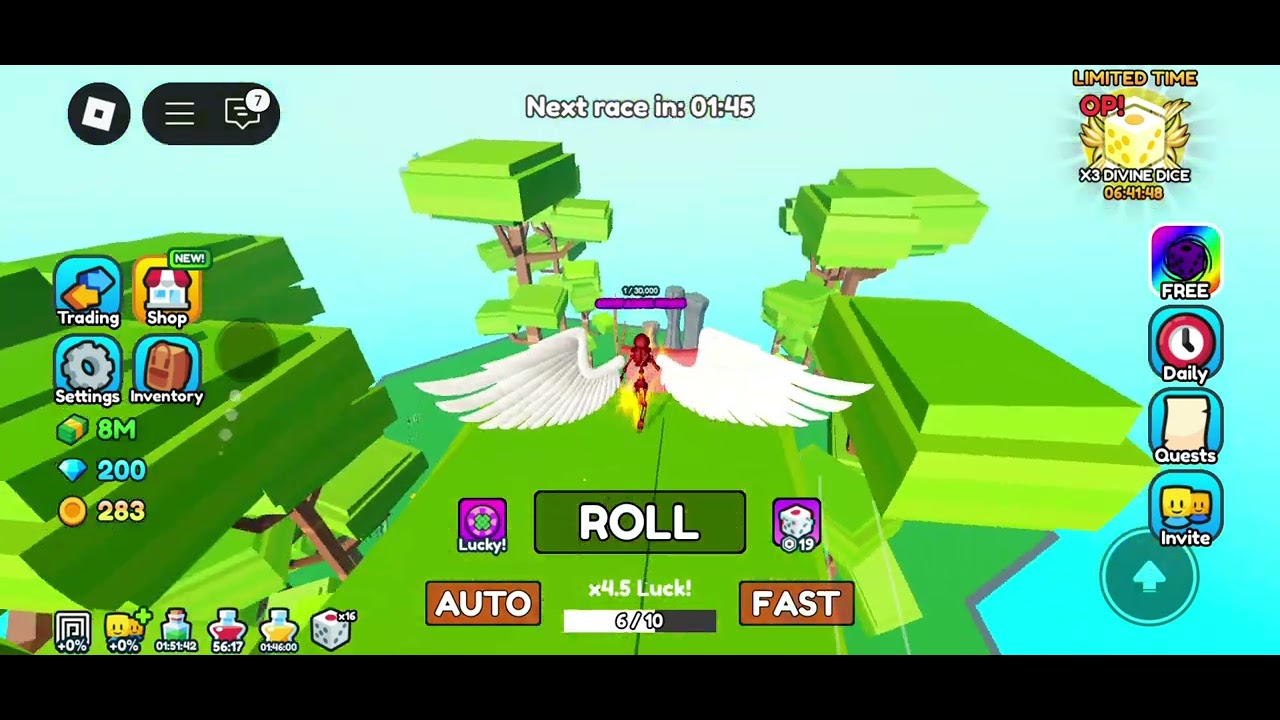 Playing flying rng I ROLLED SO MANY WINGS - YouTube