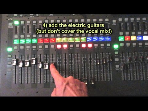 How to Mix Live Music at a Club or Small Concert - YouTube