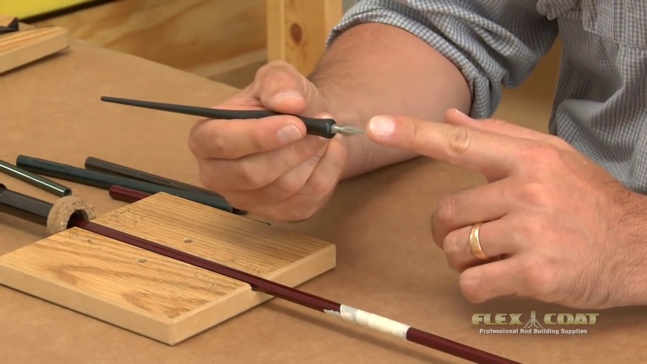 Flex Coat Rod Building - Writing On Rods "How We Do It" - YouTube
