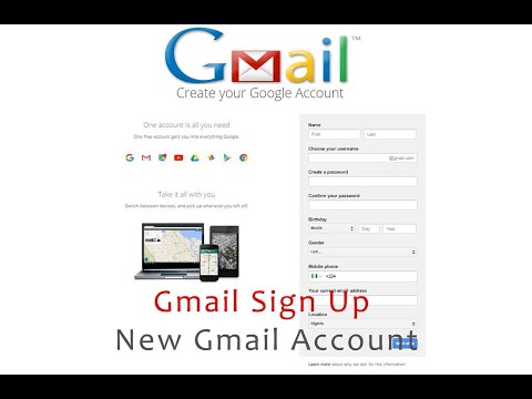 Gmail | How to create New Account | Sign Up | English | - YouTube
