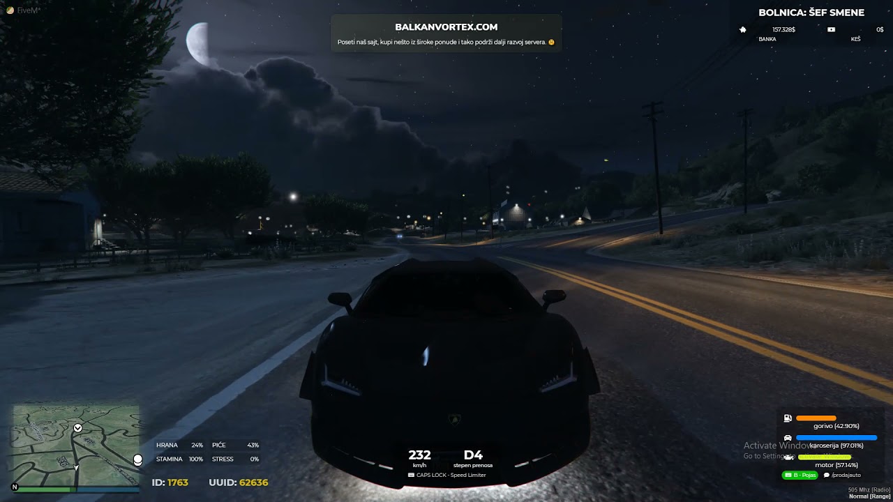 LAMBO BEZ VOZACA │FiveM│Balkan Vortex Roleplay - YouTube