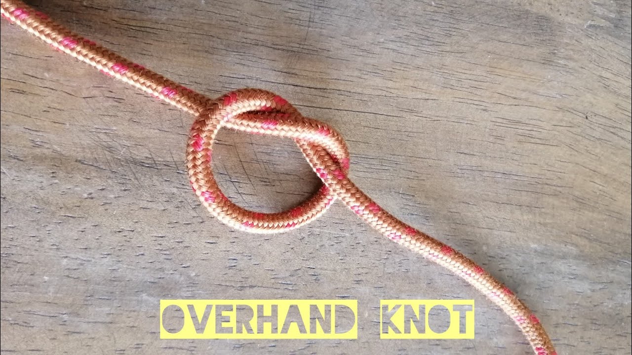 overhand knot/simpul mati - YouTube