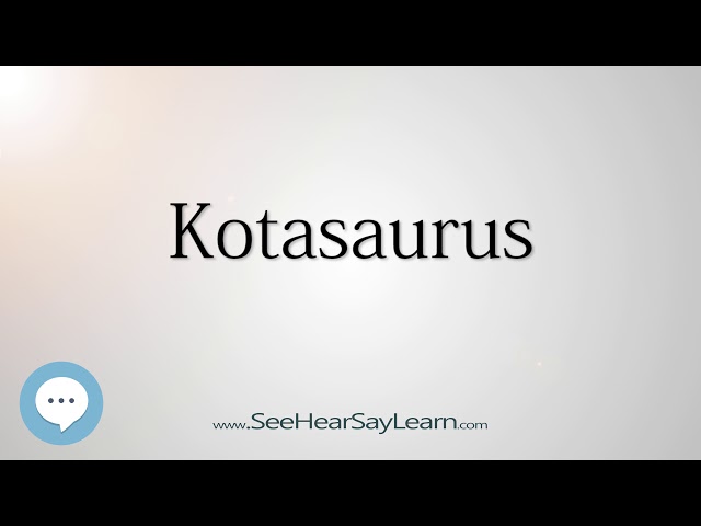 Kotasaurus