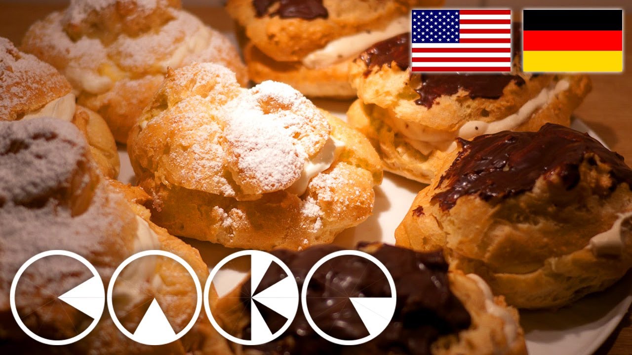 WINDBEUTEL Rezept --- CREAM PUFF recipe - YouTube