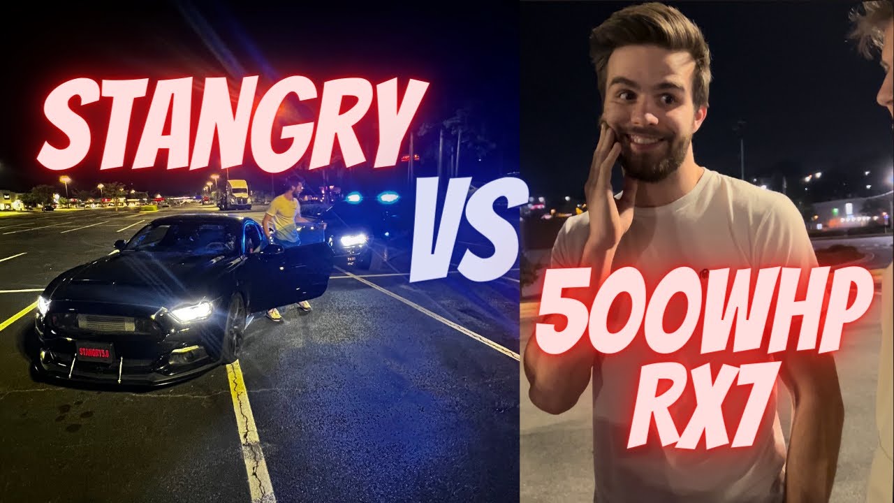 RACING AN LS3 SWAPPED RX7 IN MY MUSTANG (then he let me drive it ...