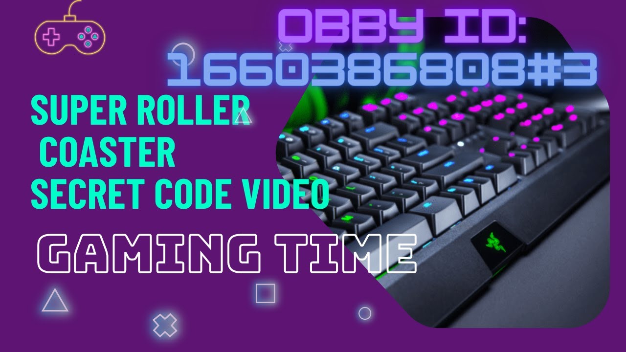 The Secret Code Super Roller Coaster (Roblox) - YouTube