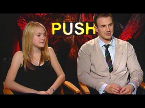 'Push' Dakota Fanning & Chris Evans Interview - YouTube