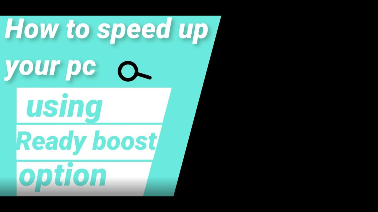 How to speed up computer,using ready boost - YouTube