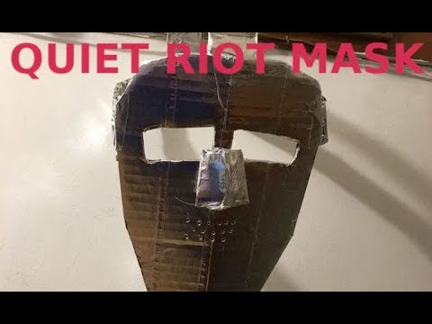 【Quiet Riot Mask】クワイエット・ライオットのお面 - YouTube