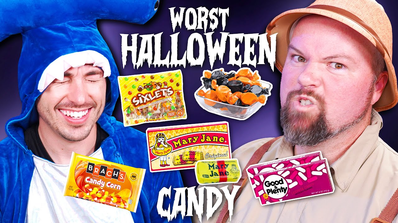 Trying The Worst Halloween Candy Of All Time! - YouTube