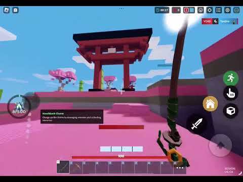 Playing bed wars with my friend