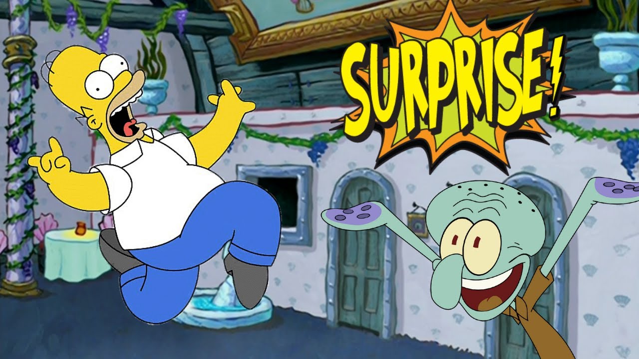 Homer Simpson Surprise Squidward Tentacles - YouTube