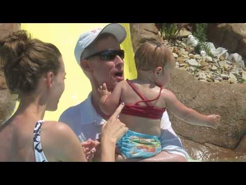 Water Slide with Grandpa