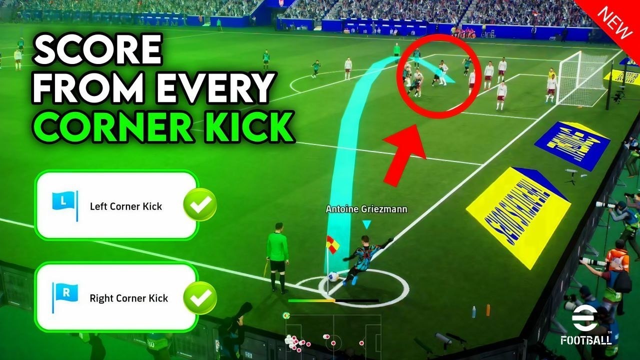 Best Video To Learn & Score From CORNER KICKS - eFootball 2026 - YouTube