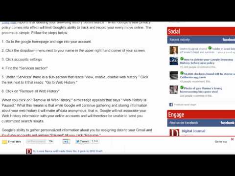 Google Privacy Policy - How to Make Your Browsing Data Private - YouTube