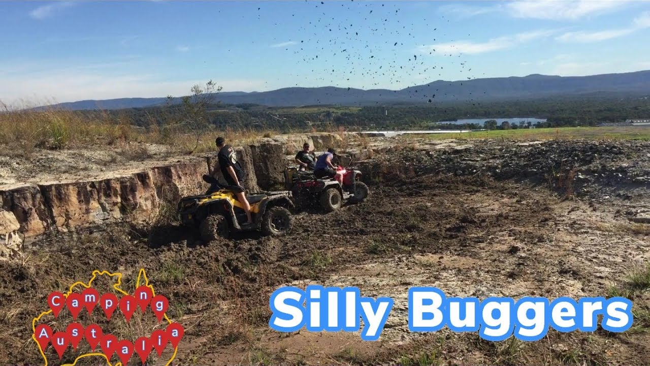 Camping Australia hit the Quads Can-am Outlander 650 and 500 Silly Buggers - YouTube