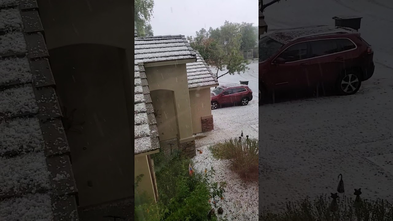 Hail Storm in Phoenix ARIZONA November 21, 2019 - YouTube