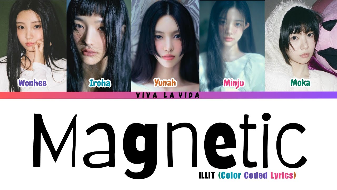 ILLIT - Magnetic (Color Coded Lyrics) - YouTube