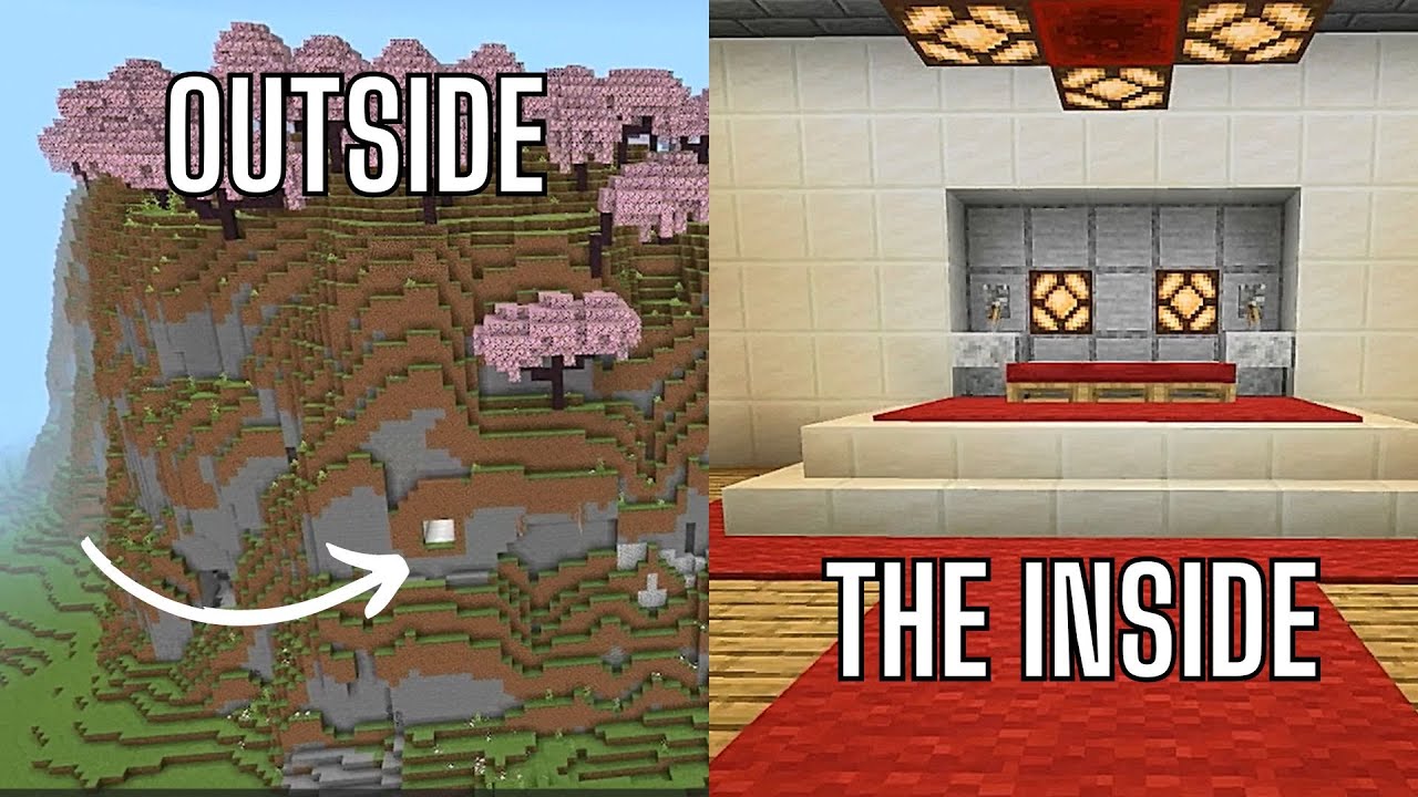 Building An Insane Mountain Base-Minecraft - YouTube