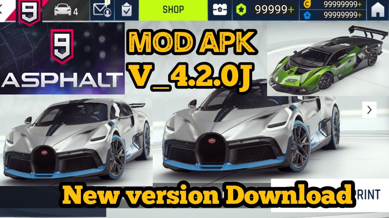 Asphalt 9 legends Mod apk💯🎯New version 4.2.0j 💯Unlimited coins and ...