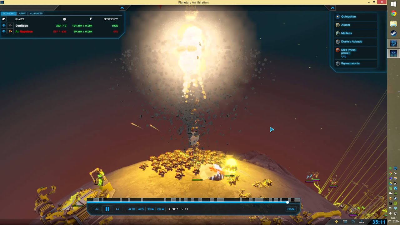 Planetary Annihilation - Unit Cannon Invasion - YouTube