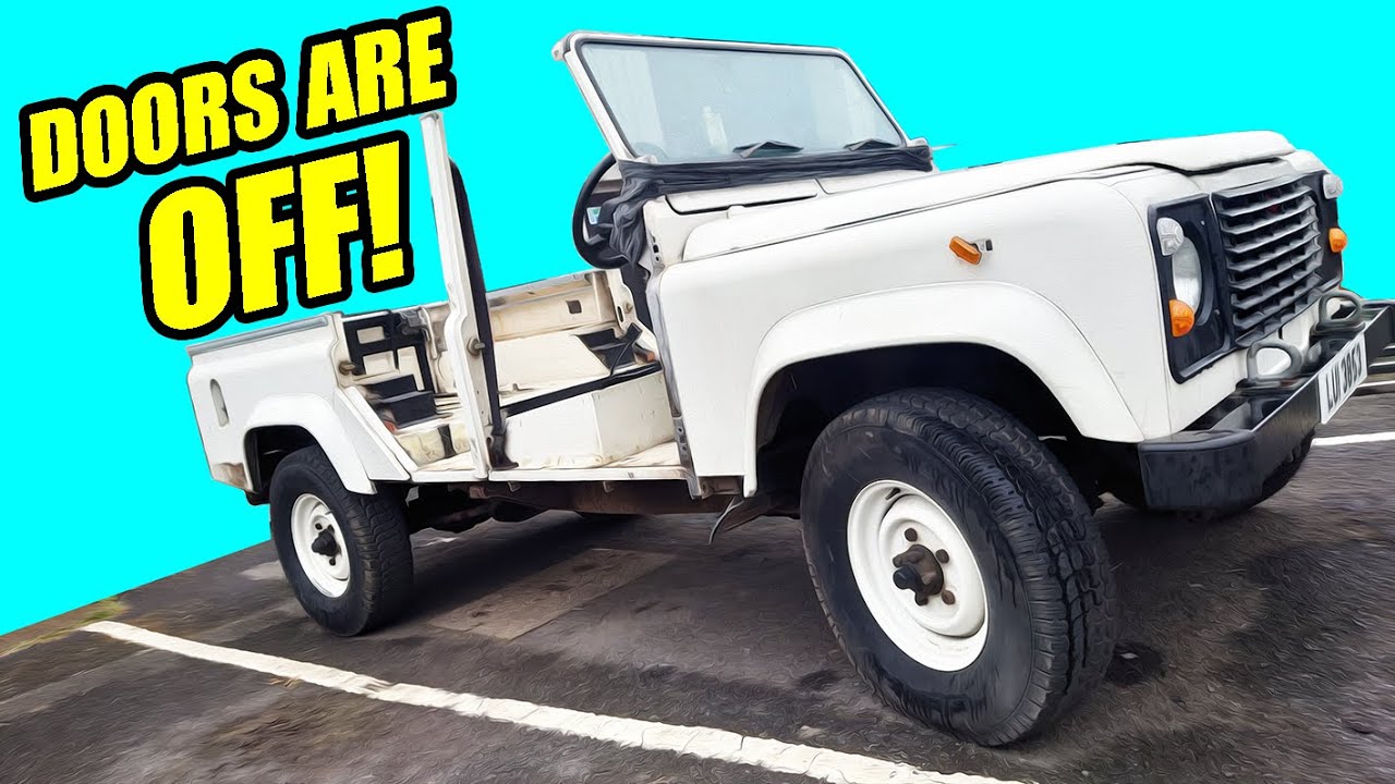 Getting the doors off a 38 year old Land Rover 110 - YouTube