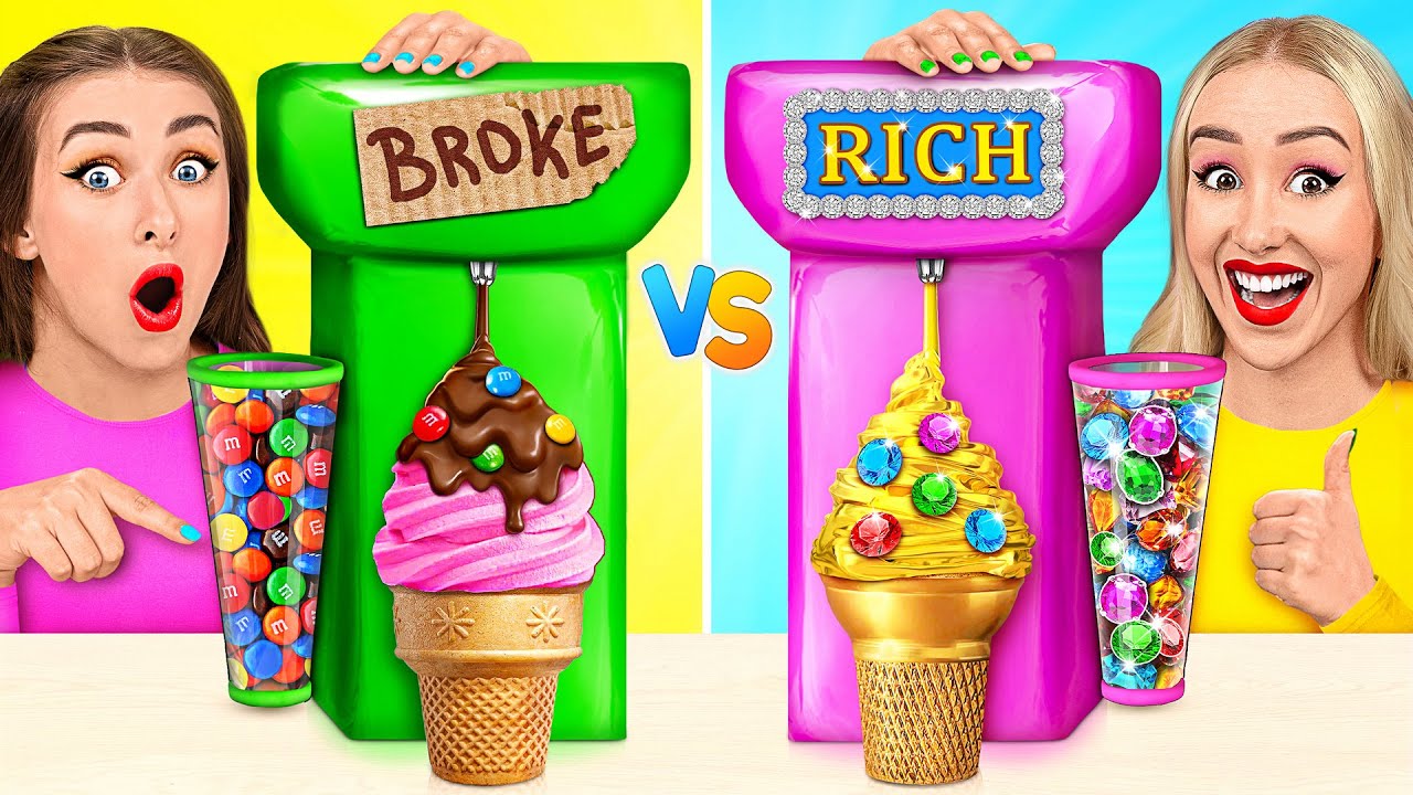 Rich vs Broke vs Giga Rich Food Challenge | Crazy Challenge by Mega DO ...