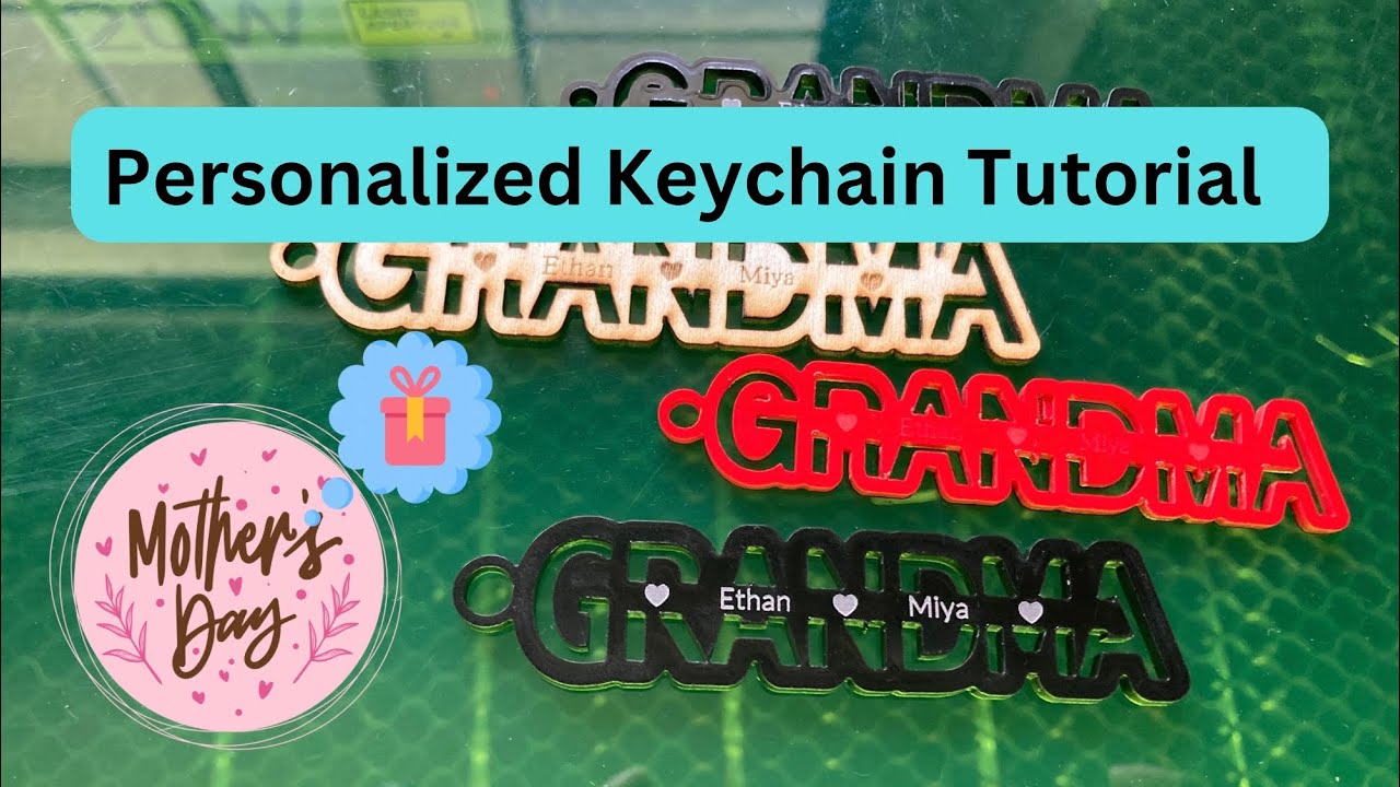 xTool S1 Personalized Acrylic Keychain Tutorial Laser Engraving and ...