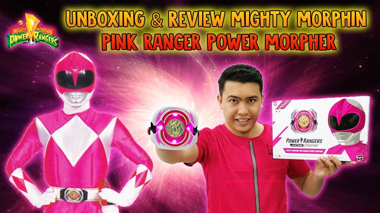 PINK POWER ! Mighty Morphin Pink Ranger Power Morpher - Lightning ...