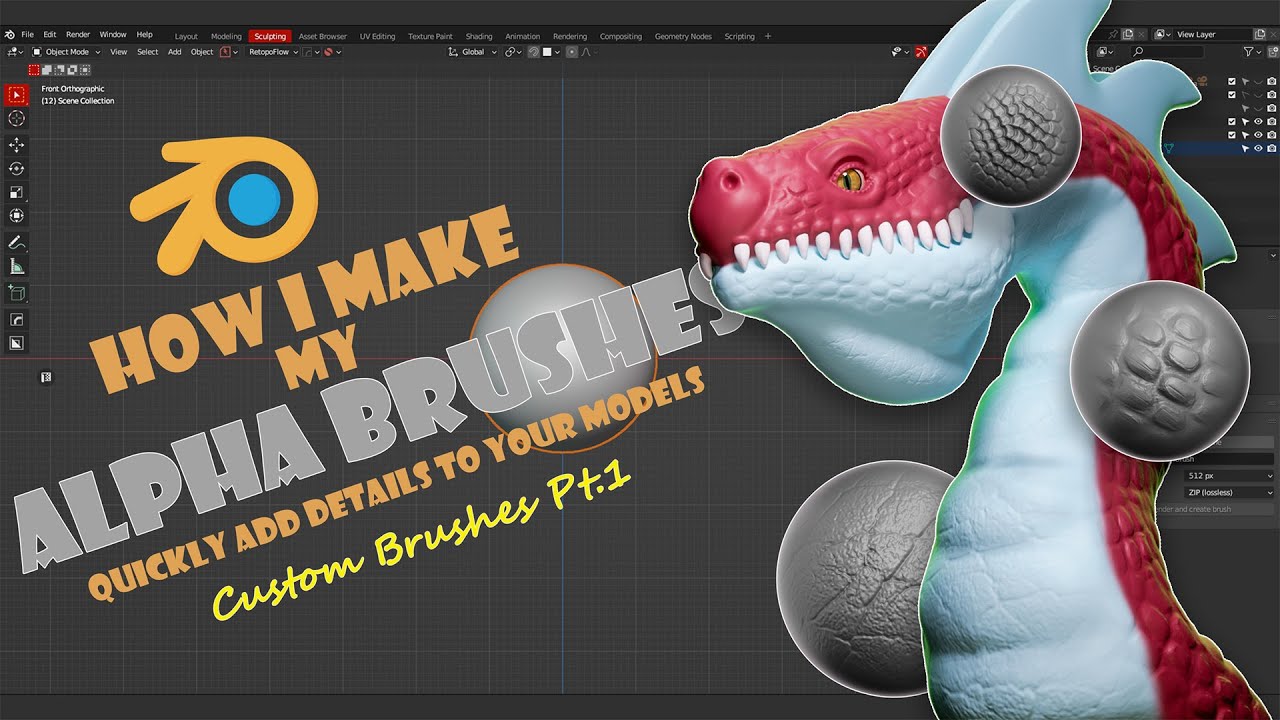 How to Make Alpha Brushes in Blender (Making Custom Brushes pt.1) - YouTube