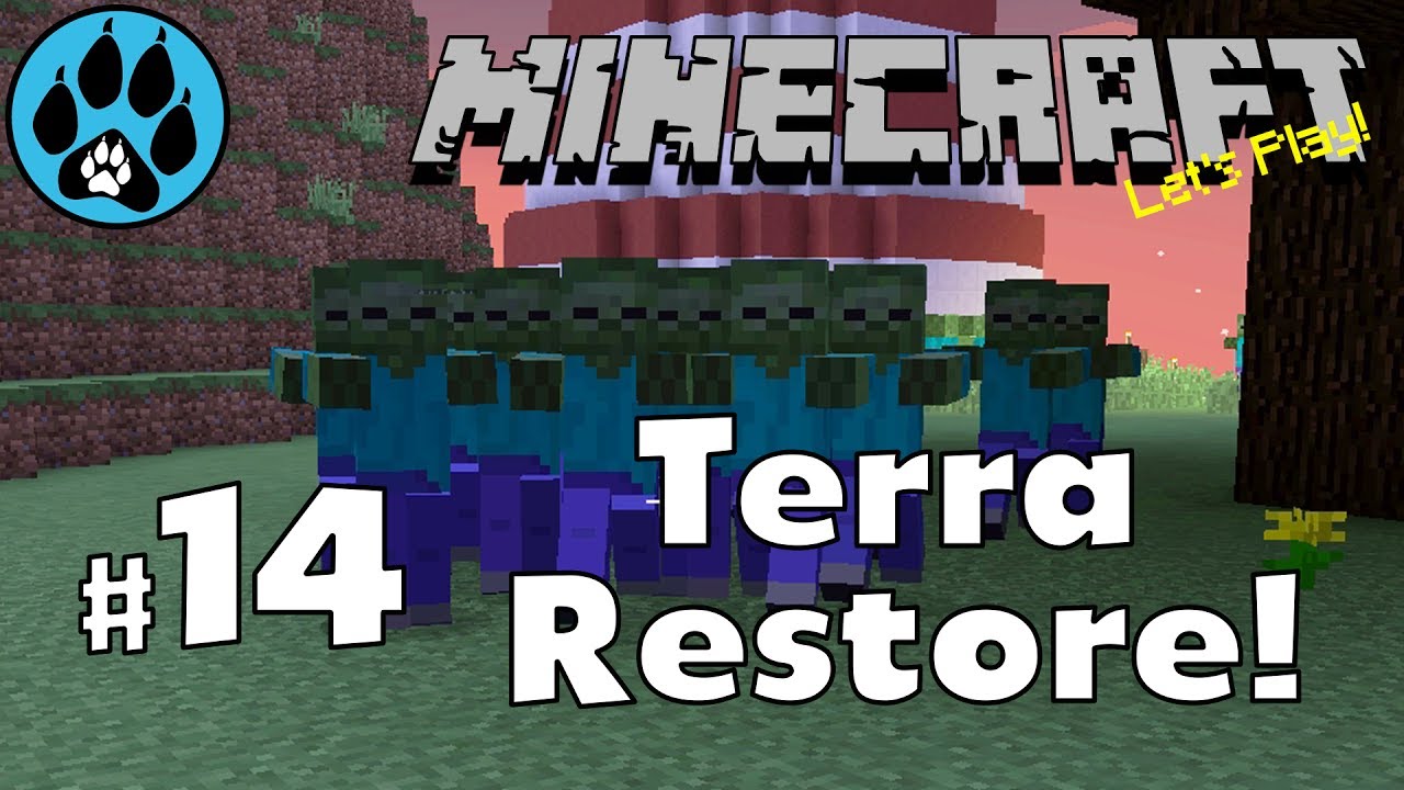 "Mobs of mobs!" - Minecraft: Terra Restore 1 (Custom map) Ep #14 - Let ...