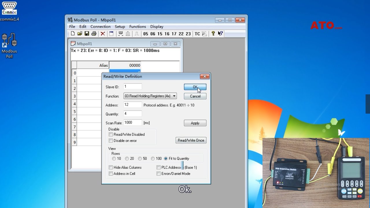 Analogue to digital converter / field data collector test - YouTube