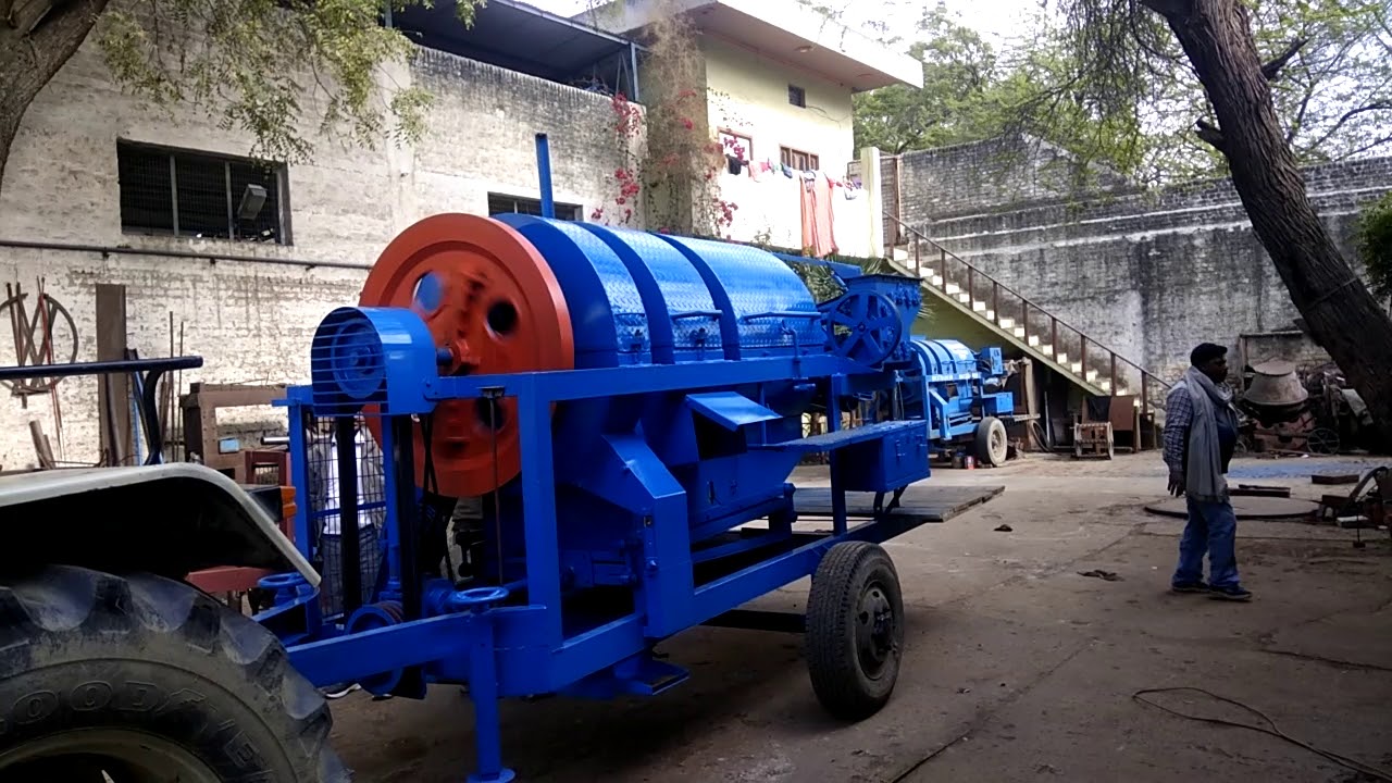 Thresher machine - YouTube