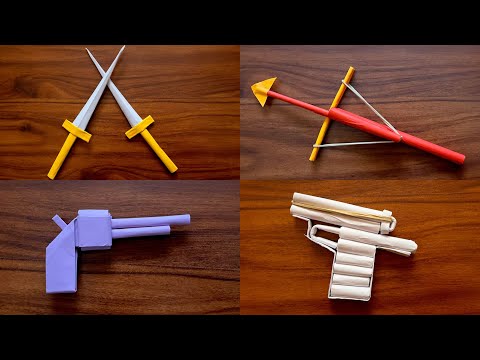 How To Make Paper Things | Paper Gun That Shoots | Origami craft