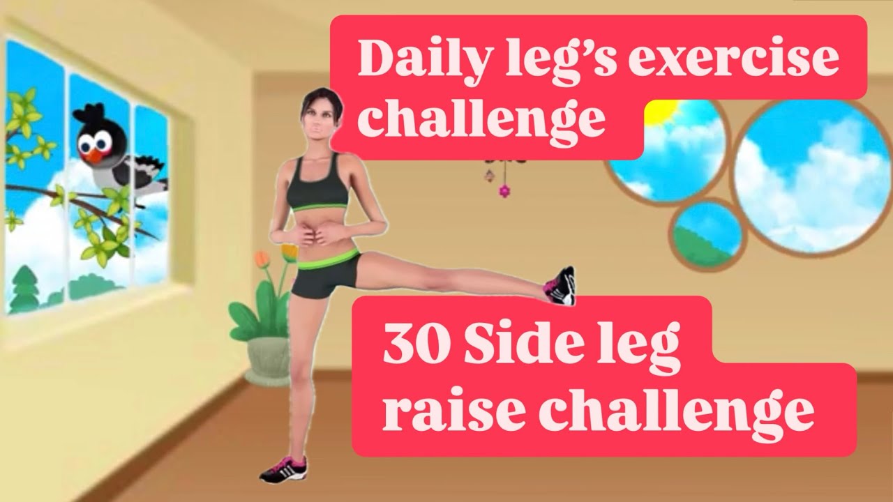 DAILY 30 SIDE LEG RAISE CHALLENGE | BEGINNERS LEGS EXERCISE | ⁠@Gymzone ...