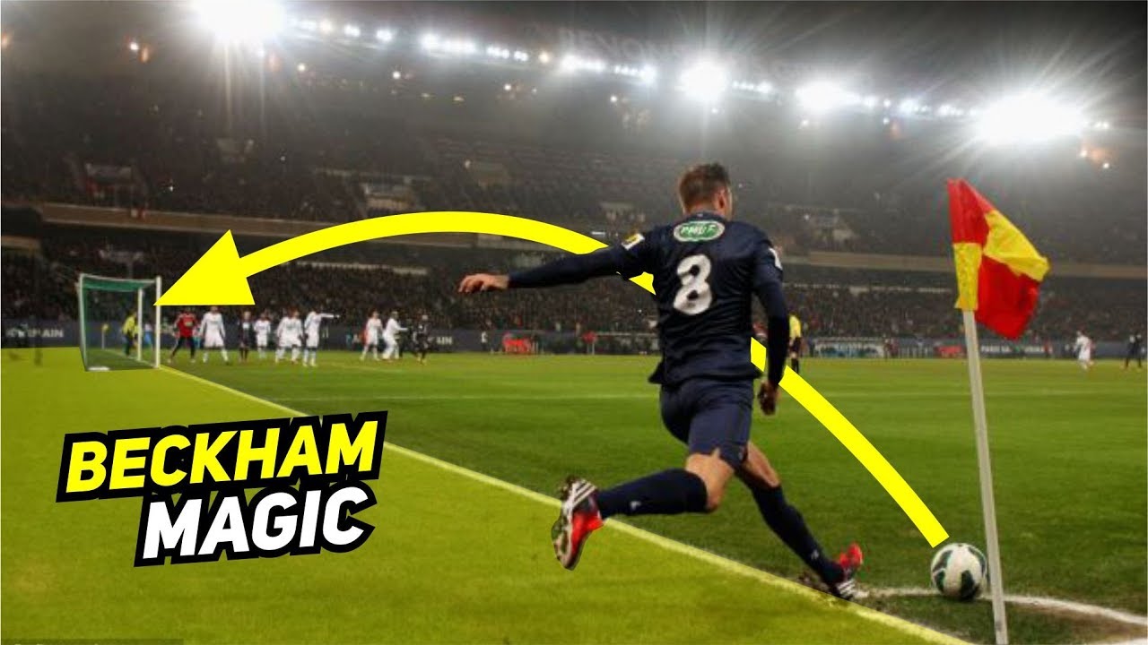 Saat David Beckham Memutuskan untuk cetak gol dari Corner kick - YouTube