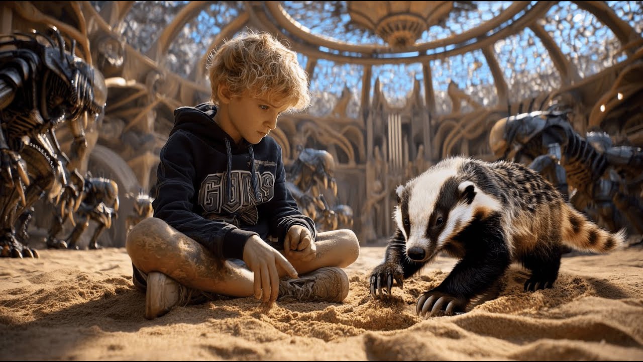 Aliens Cornered a Human Kid—The Honey Badger’s Quiet Scratch Made ...